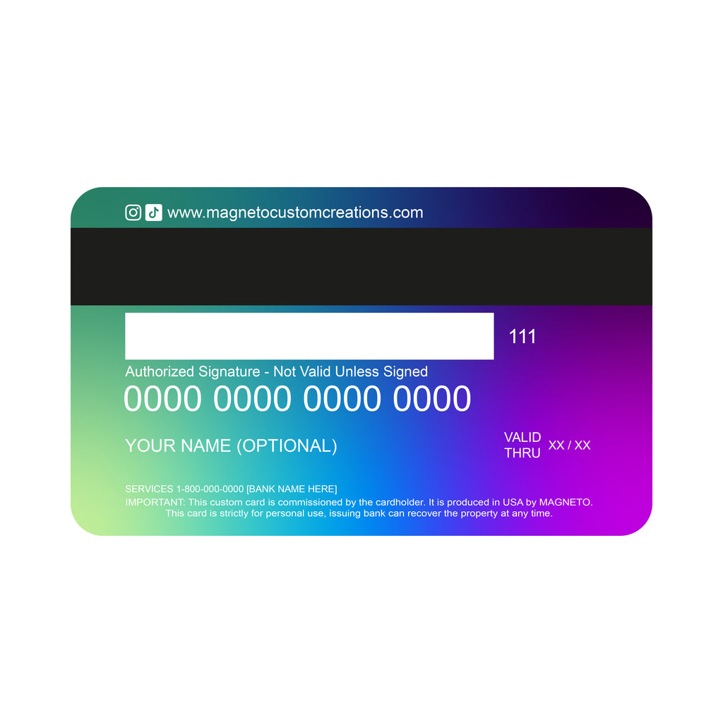 Customizable debit or credit card - Millionaire – Magneto Custom Creations